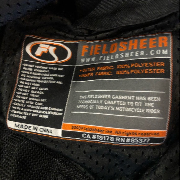 Fieldsheer | Jackets & Coats | Mens Black Fieldsheer Motorcycle Mesh Jacket Size Med M | Poshmark